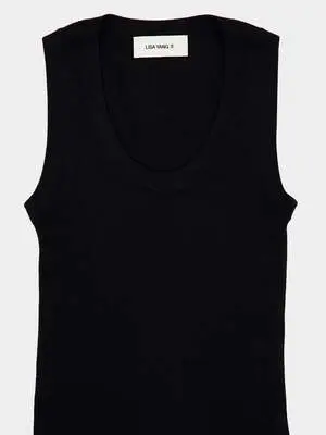 LISA YANG Ina Cashmere Tank Top - Black