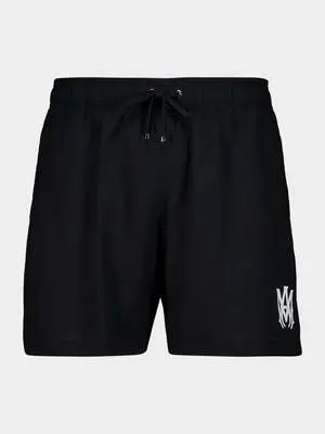 Amiri Ma Core Logo Swim Trunk - Black