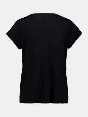 JAMES PERSE Deep V-neck Cotton T-shirt