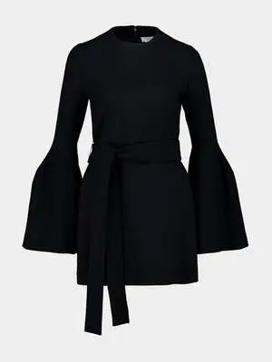 Gabriela Hearst Shandon Virgin Wool Tunic Blouse - Black