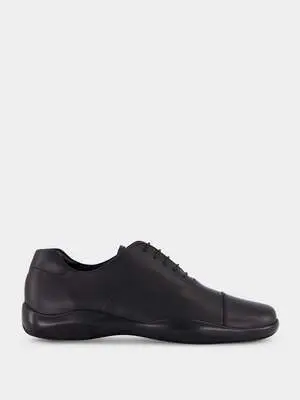 Prada Toblach Laced Leather Shoes