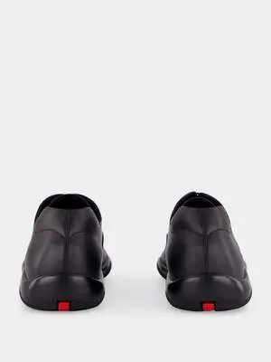 Prada Toblach Laced Leather Shoes