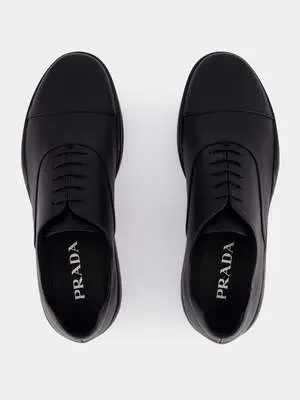 Prada Toblach Laced Leather Shoes