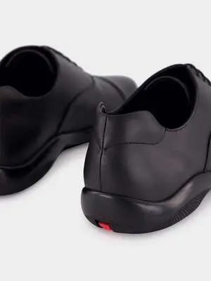Prada Toblach Laced Leather Shoes