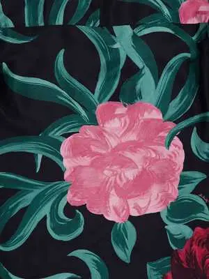 La DoubleJ Floral Long-sleeve Top - Black