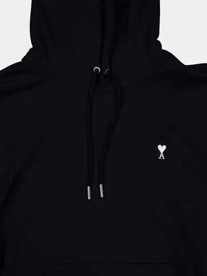 AMI Paris De Coeur Hooded Sweatshirt - Black