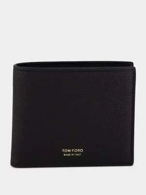TOM FORD Grain Leather Classic Bifold Wallet - Black