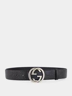 Gucci Gg Leather Belt