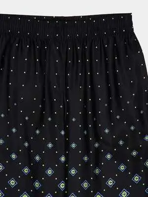 Casablanca Degrade Monogram Silk Trousers - Black