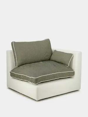 HOUSE OF CAPRICORN Dinis Ivory Linen Right Arm Module Sofa