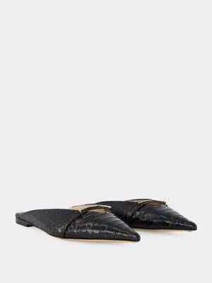 TOM FORD Julianne Python Mule - Black