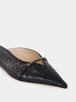 TOM FORD Julianne Python Mule - Black
