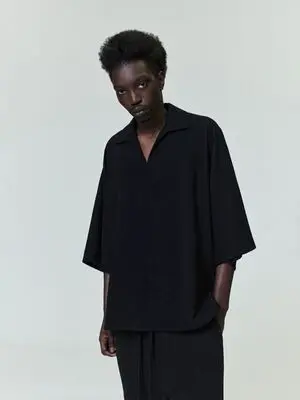 Fear Of God Virgin Wool Polo Shirt - Black