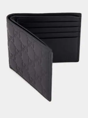 Gucci Gg Leather Wallet - Black