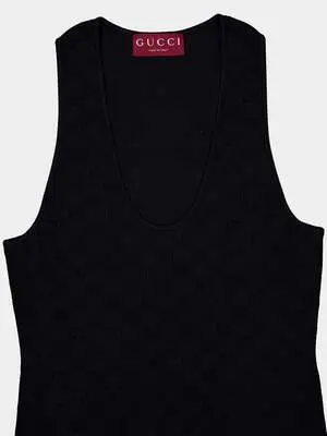 Gucci Gg Jacquard Elastic Tank Top