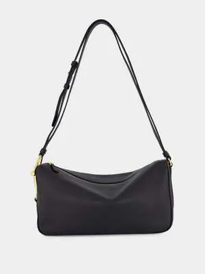 Gucci Half Horsebit Medium Shoulder Bag - Black