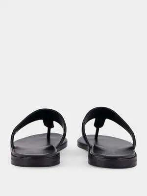 TOM FORD T-bar Sandals In Smooth Leather - Black