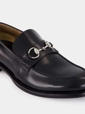 Gucci Leather Loafers With Horsebit