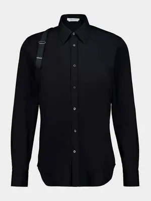 Alexander McQueen Logo Harness Shirt - Black