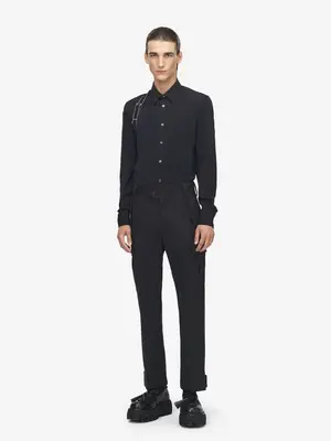 Alexander McQueen Logo Harness Shirt - Black
