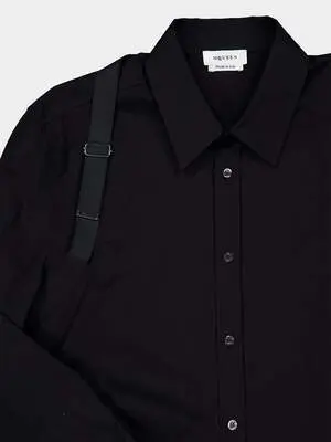 Alexander McQueen Logo Harness Shirt - Black