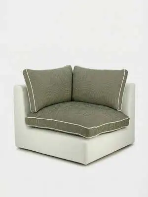 HOUSE OF CAPRICORN Dinis Linen Corner Module Sofa - Black