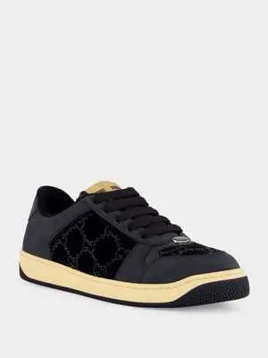 Gucci Screener Gg Crystal Sneakers