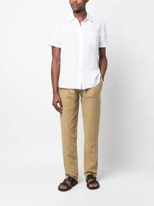 Boglioli Linen Straight Leg Trousers