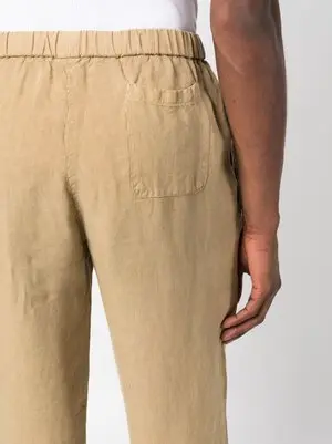 Boglioli Linen Straight Leg Trousers