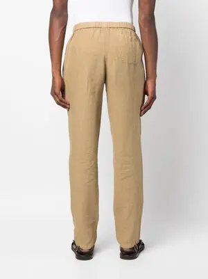 Boglioli Linen Straight Leg Trousers
