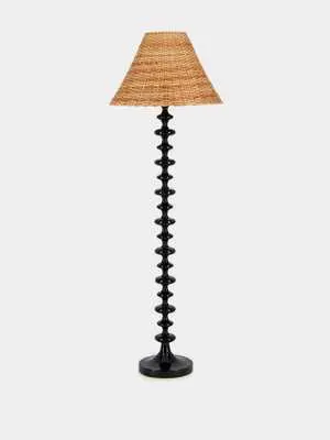 HOUSE OF CAPRICORN Freixo Wood Floor Lamp Base - Black