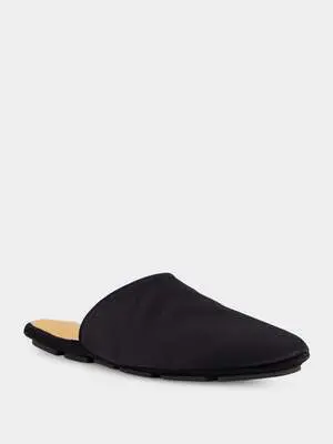 TOM FORD Suede Slippers With Tf Embroidery
