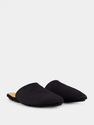 TOM FORD Suede Slippers With Tf Embroidery