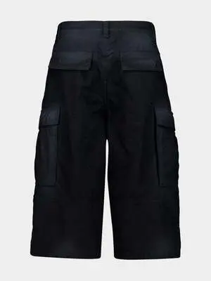 Balenciaga Cropped Cargo Cotton Trousers