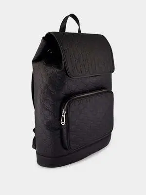 Gucci Gg Embossed Leather Backpack
