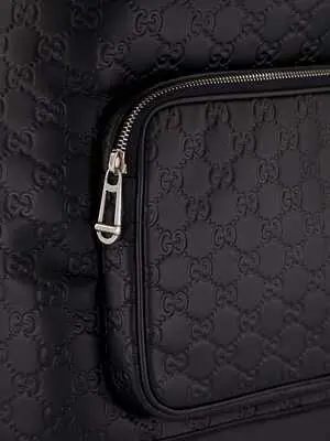 Gucci Gg Embossed Leather Backpack