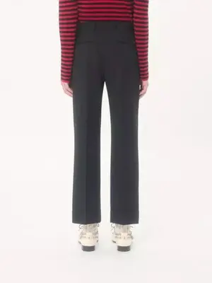 Valentino Garavani Wool Slim-fit Trousers With Cuffs