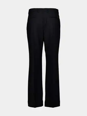 Valentino Garavani Wool Slim-fit Trousers With Cuffs