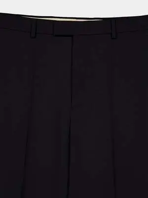 Valentino Garavani Wool Slim-fit Trousers With Cuffs