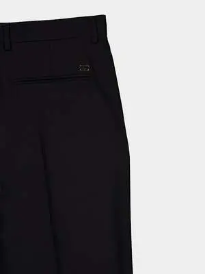 Valentino Garavani Wool Slim-fit Trousers With Cuffs