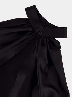 Nina Ricci Silk Satin Halterneck Top