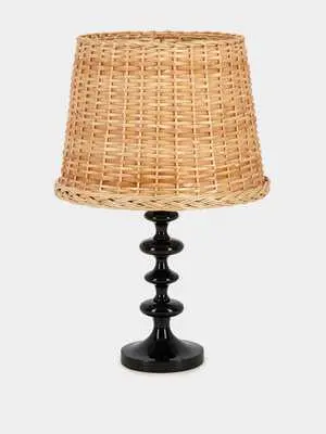 HOUSE OF CAPRICORN Freixo Wood Lamp Base - Black