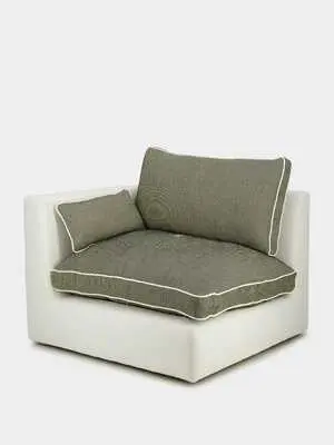 HOUSE OF CAPRICORN Dinis Ivory Linen Left Arm Module Sofa