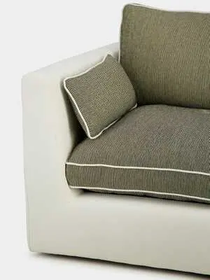 HOUSE OF CAPRICORN Dinis Ivory Linen Left Arm Module Sofa