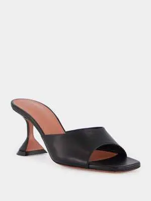 Amina Muaddi Lupita 70 Heeled Mules - Black