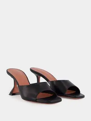 Amina Muaddi Lupita 70 Heeled Mules - Black