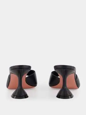Amina Muaddi Lupita 70 Heeled Mules - Black
