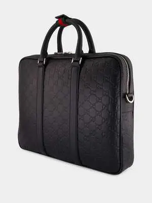 Gucci Gg Leather Large Briefcase