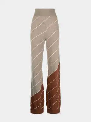 Stella McCartney Wool Knitted Trousers - Beige