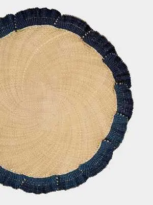 Johanna Ortiz Orpua Blue Placemat - Beige